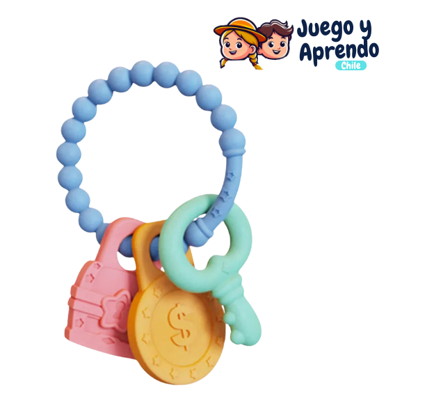 Silicon Keys Baby Rattle Set - Exploración Sensorial – Juego y Aprendo