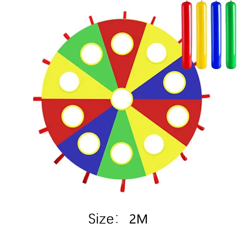 Rainbow Cloth Parachute - Paracaídas de Tela Arcoíris (3m/2m) – Juego y ...